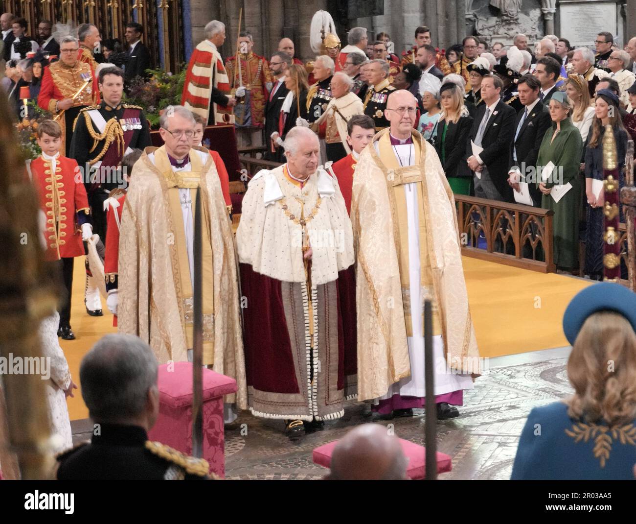 King Charles III arrives for his coronation ceremony in Westminster ...