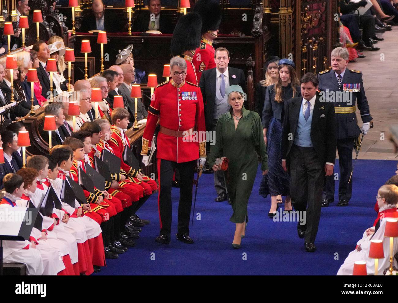 Laura and Harry Lopes (centre right) and Tom Parker Bowles (back left ...