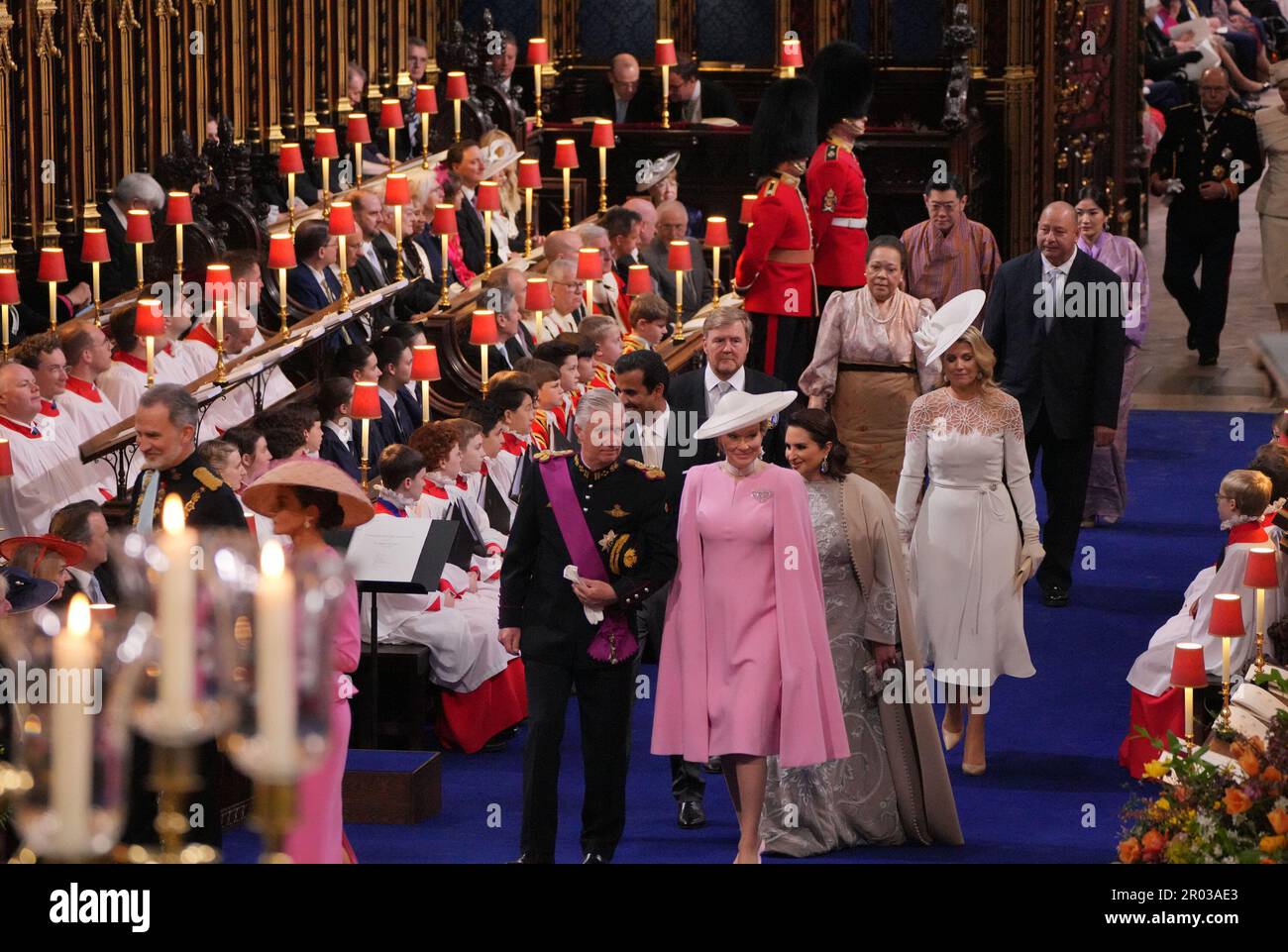 Foreign royals at the coronation ceremony of King Charles III and Queen ...