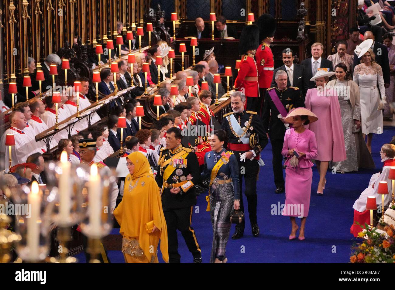 Foreign royals at the coronation ceremony of King Charles III and Queen ...