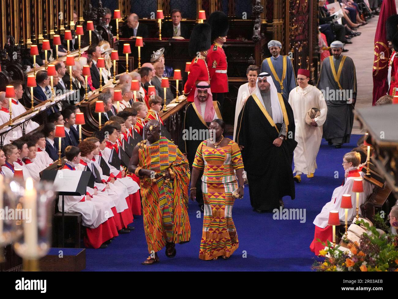 Foreign royals attending the coronation ceremony of King Charles III ...