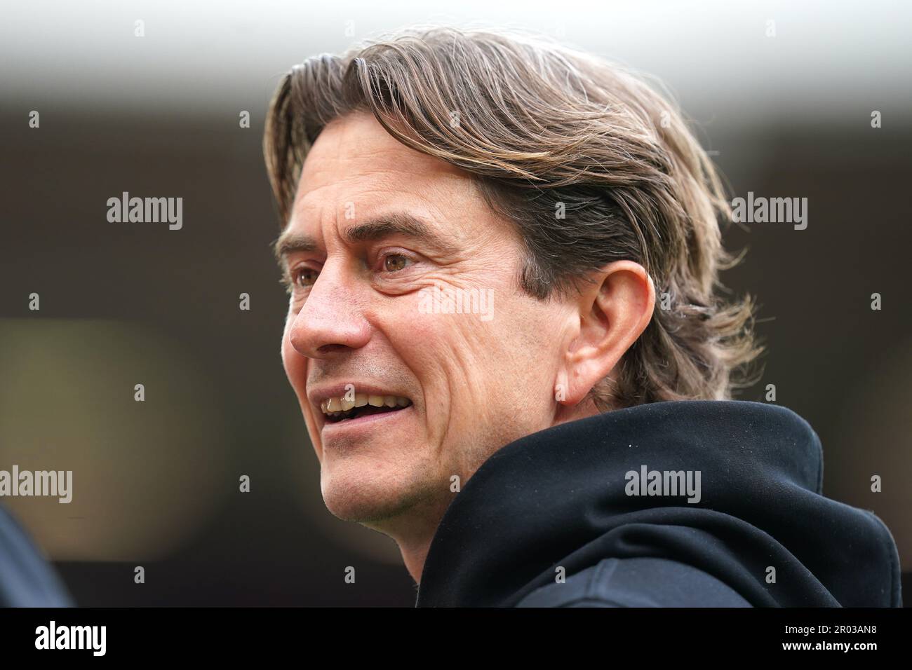 Brentford manager Thomas Frank before the Premier League match at ...