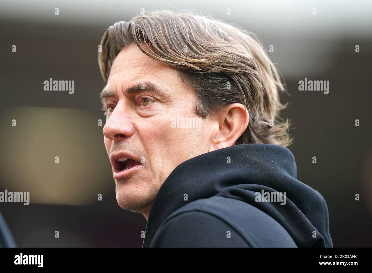 Brentford manager Thomas Frank before the Premier League match at ...