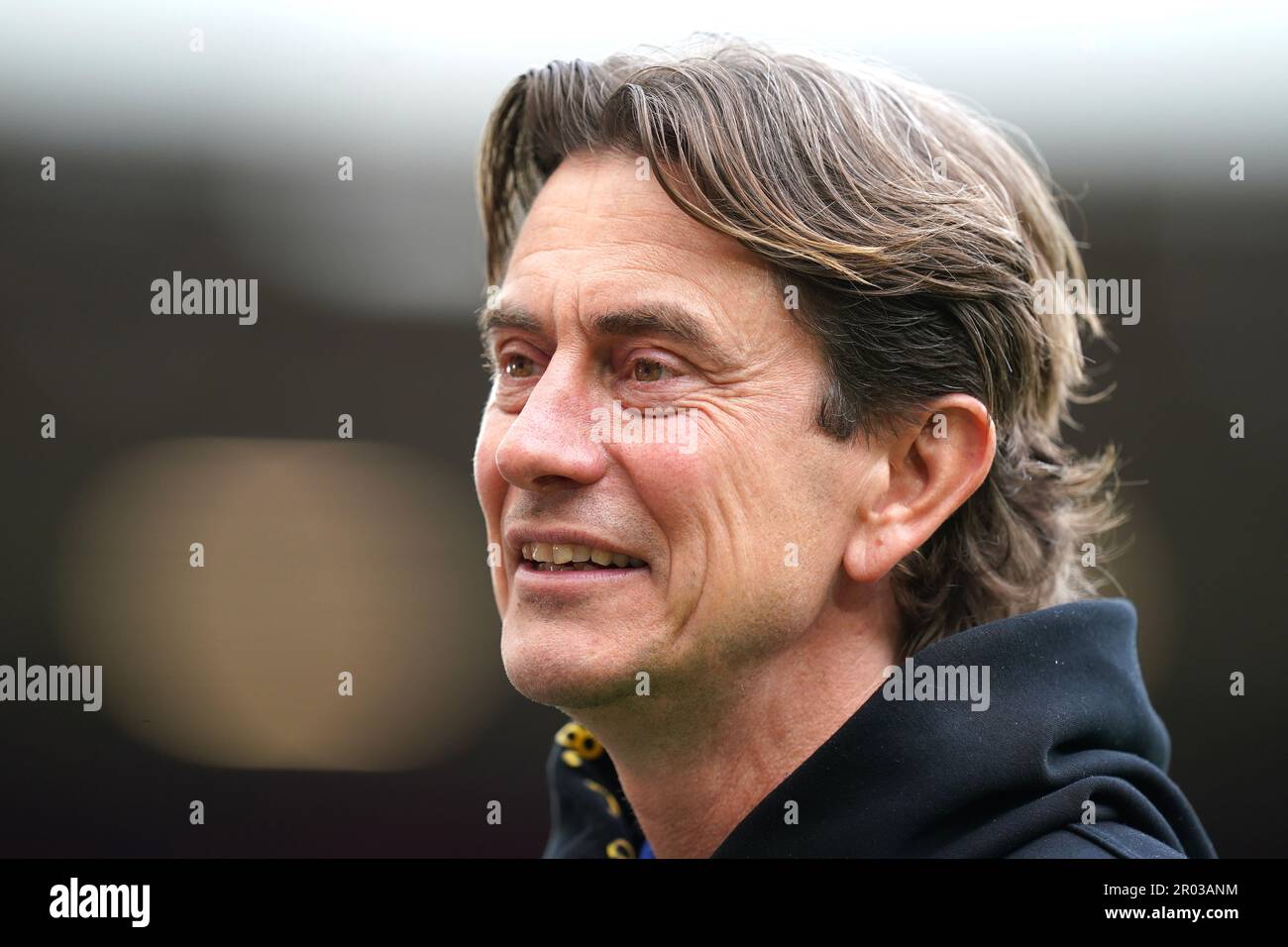 Brentford manager Thomas Frank before the Premier League match at ...