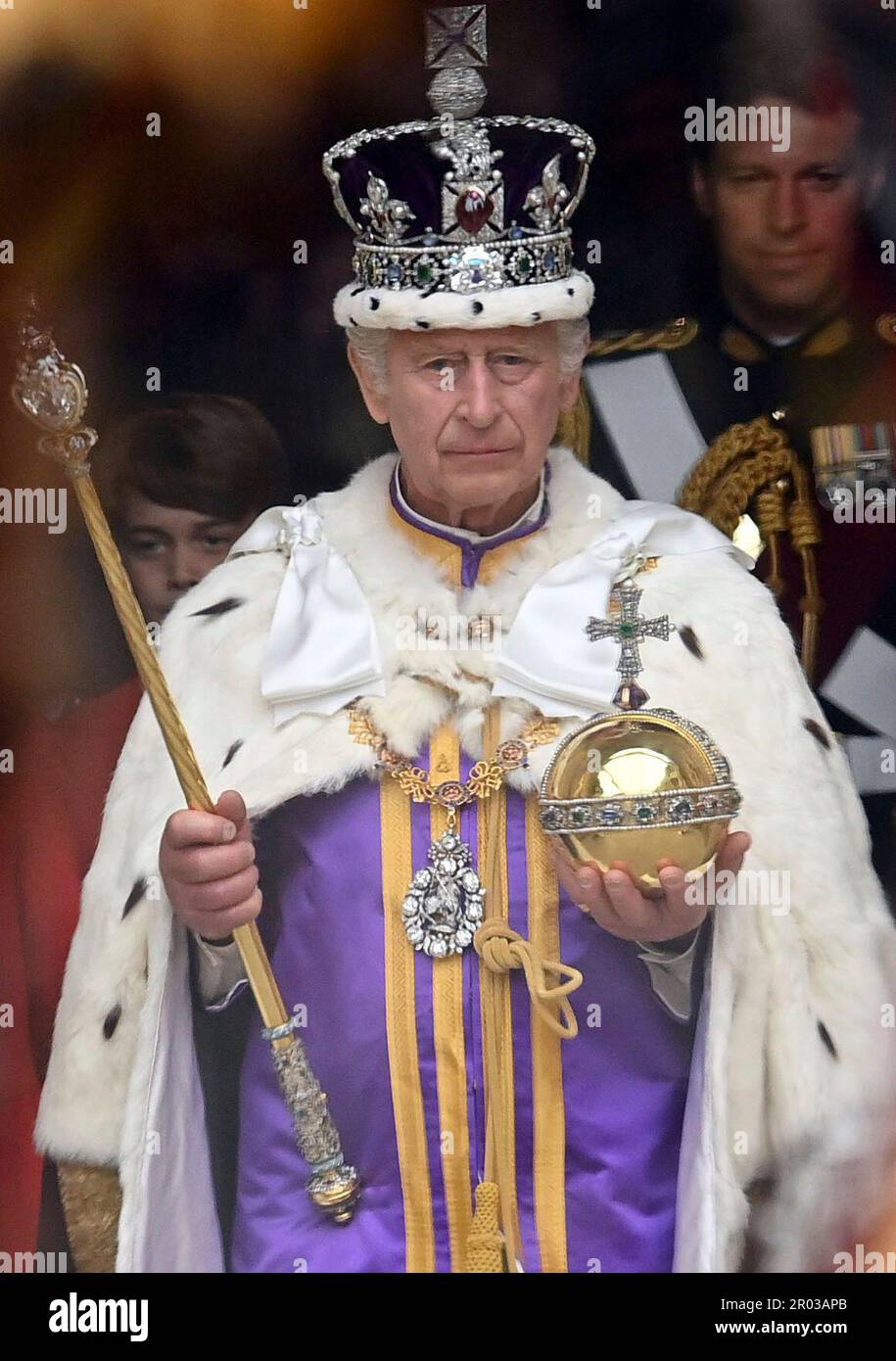 Britain's King Charles III during his coronation at the Westminster ...