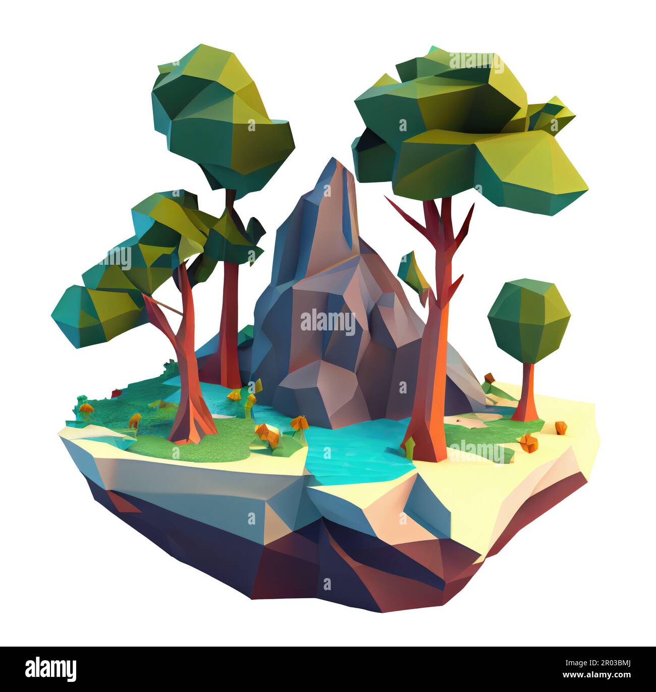 3d low poly cartoon style hi-res stock photography and images - Alamy