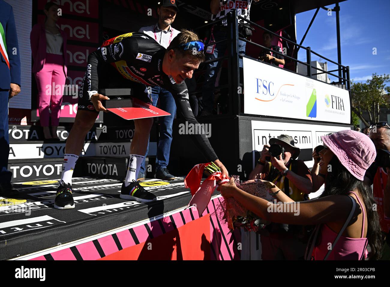 Ortona, Italy. 06th May, 2023. Belgian Remco Evenepoel of Soudal Quick ...