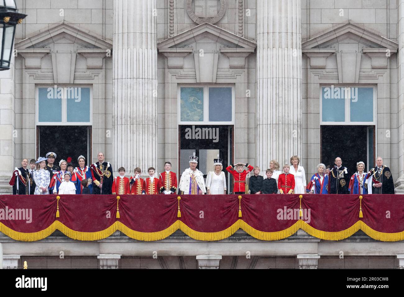 Members of the royal family: the Duke of Edinburgh, the Earl of Wessex ...