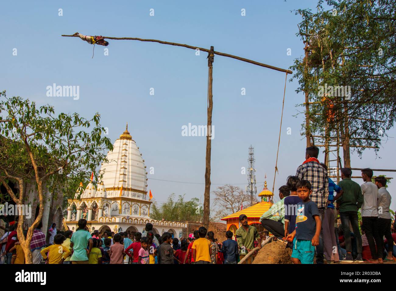 Purulia, West-Bengal India - April 14, 2023 : A group of Hindu devotees ...