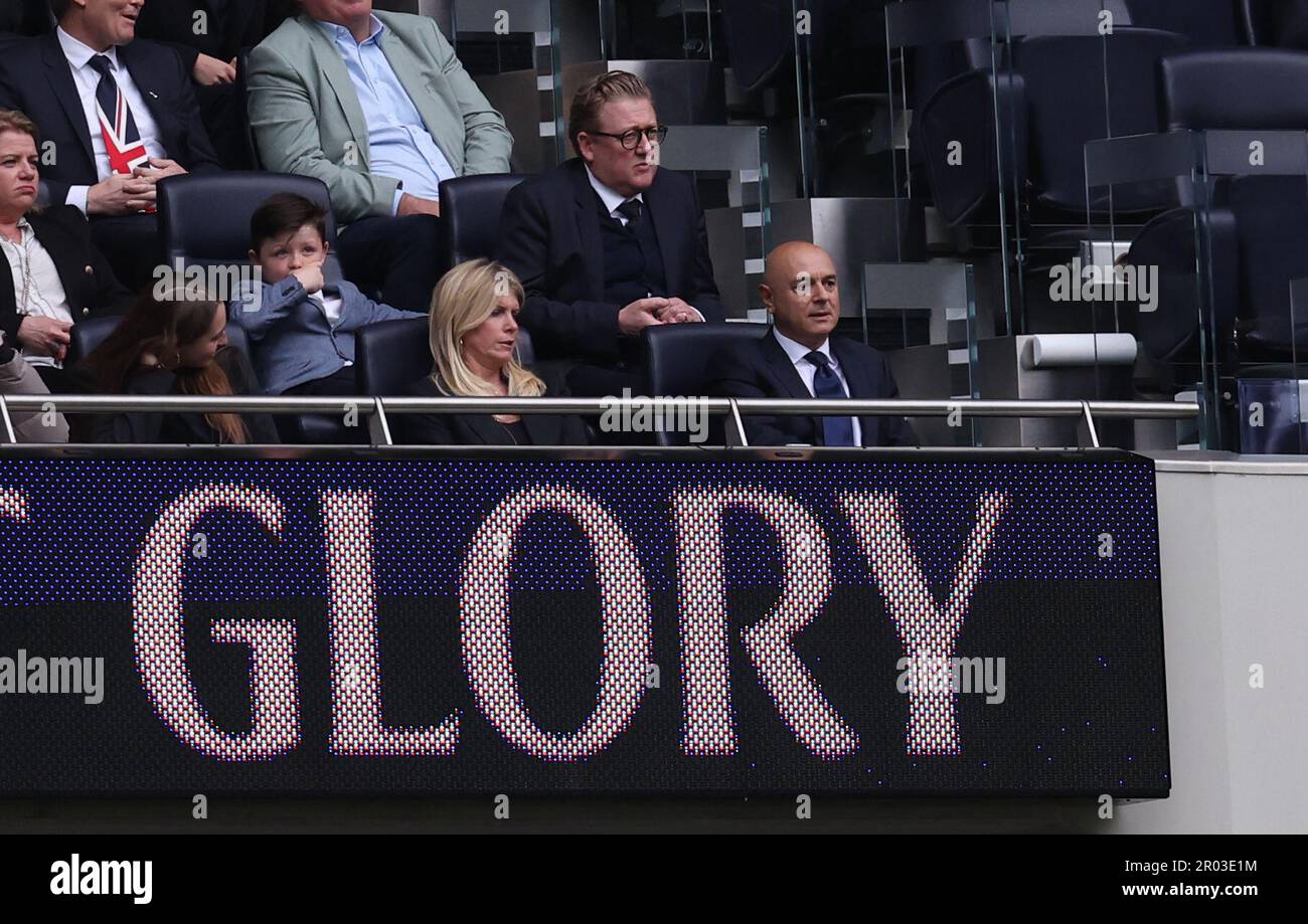 London, UK. 6th May, 2023. Tottenham Hotspur chairman Daniel Levy sits ...