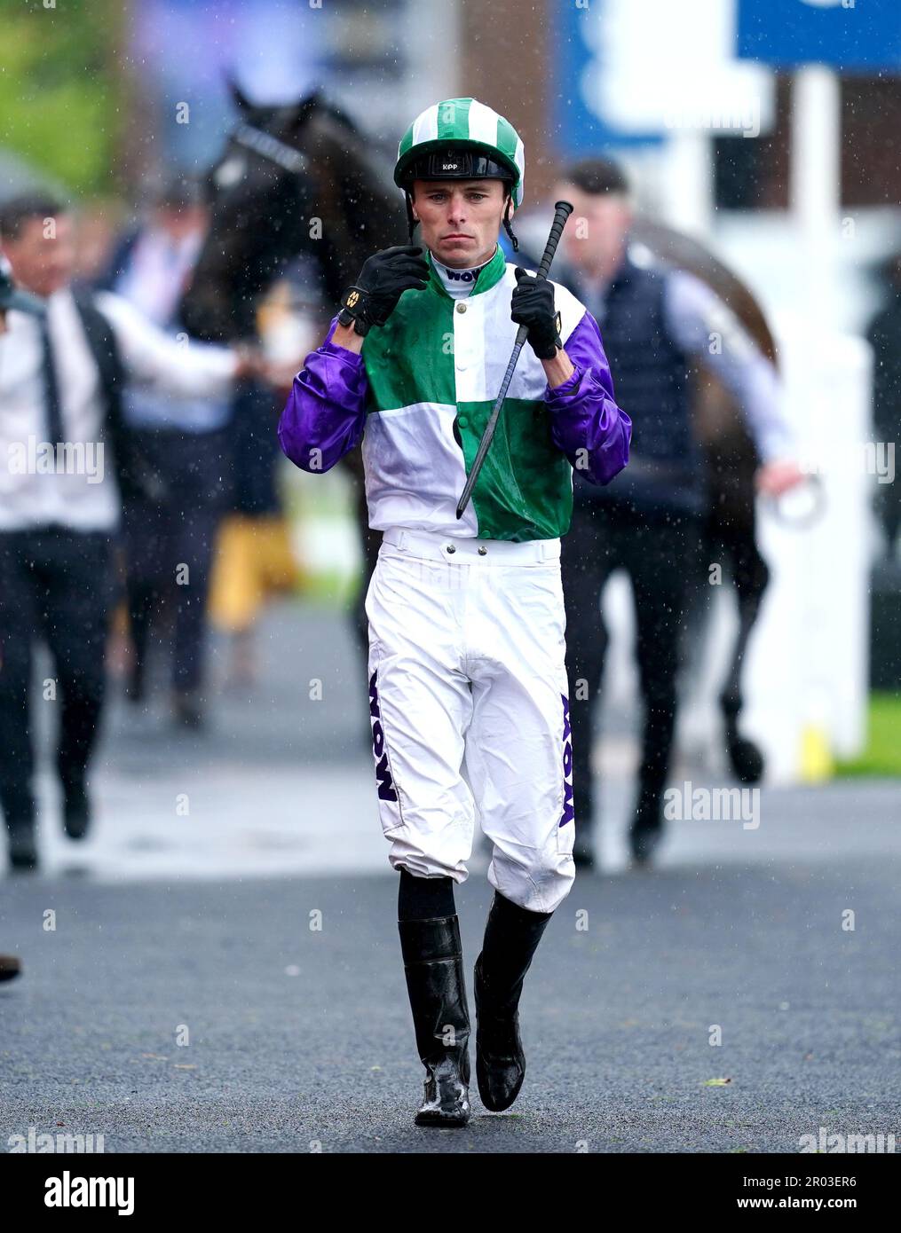 Jockey Kieran Shoemark prior to competing in the Howden Palace House ...