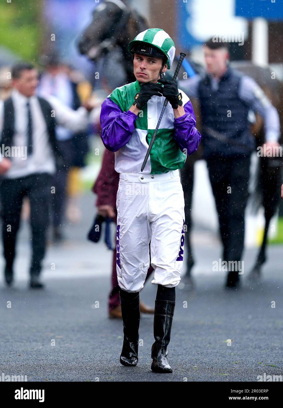Jockey Kieran Shoemark prior to competing in the Howden Palace House ...