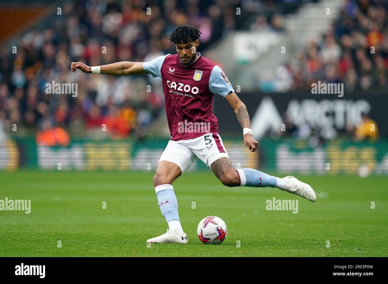 Aston Villa's Tyrone Mings during the Premier League match at Molineux ...