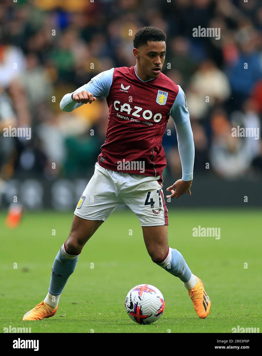 Aston Villa's Jacob Ramsey during the Premier League match at Molineux ...
