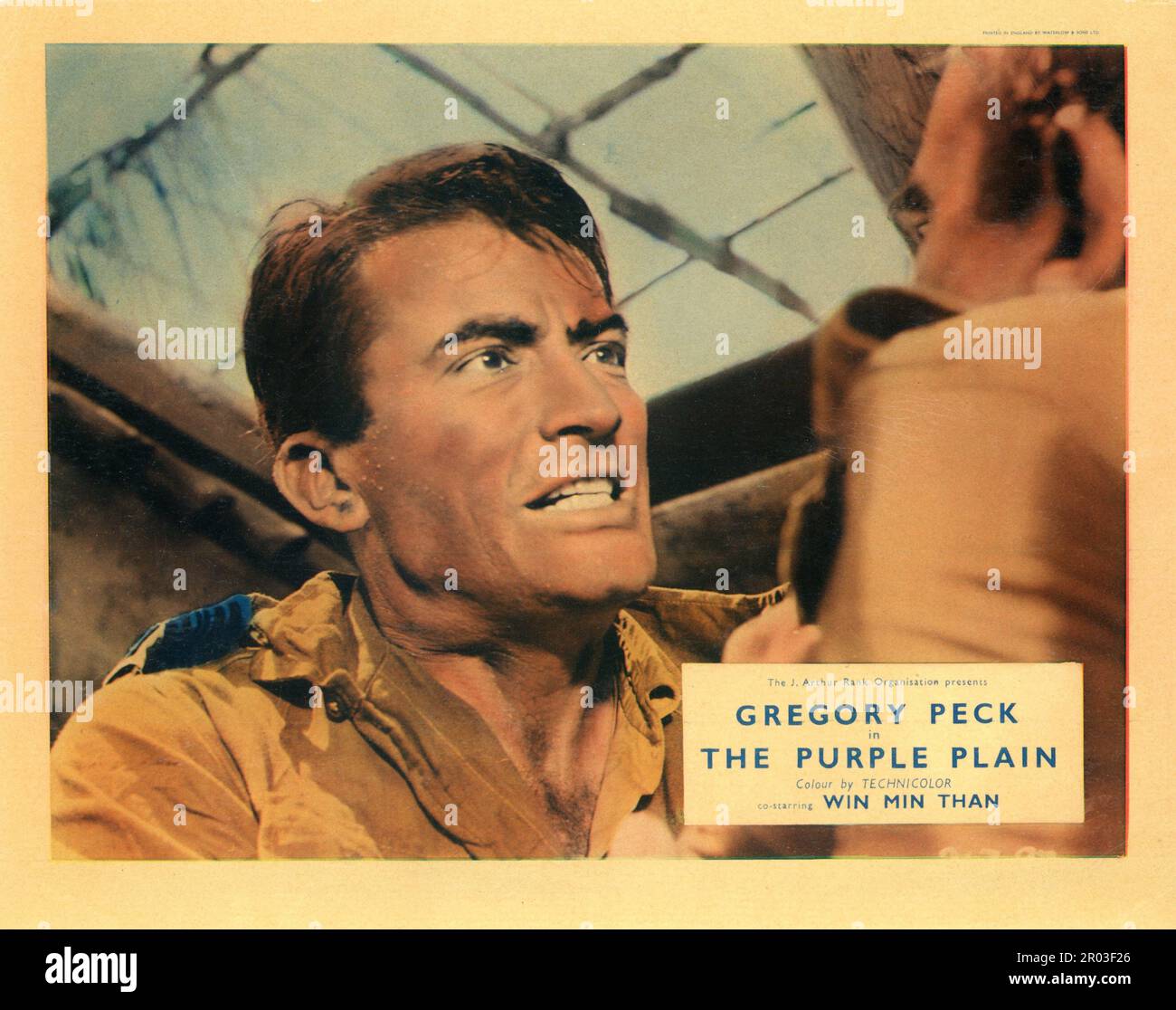GREGORY PECK in THE PURPLE PLAIN 1954 director ROBERT PARRISH novel H.E ...