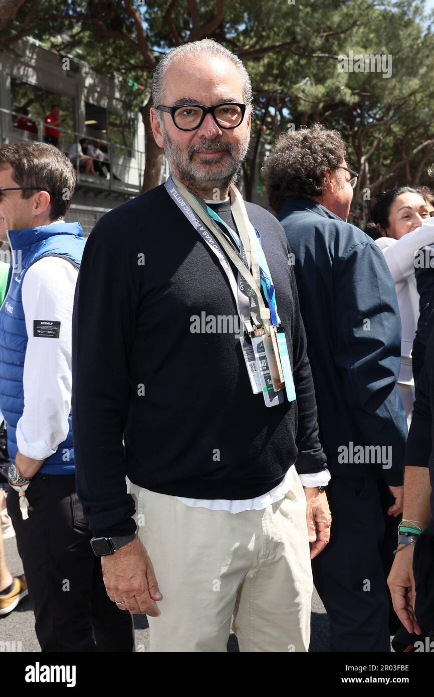 Memo Ruffini poses along the grid lane during the E-Prix, Monaco ...