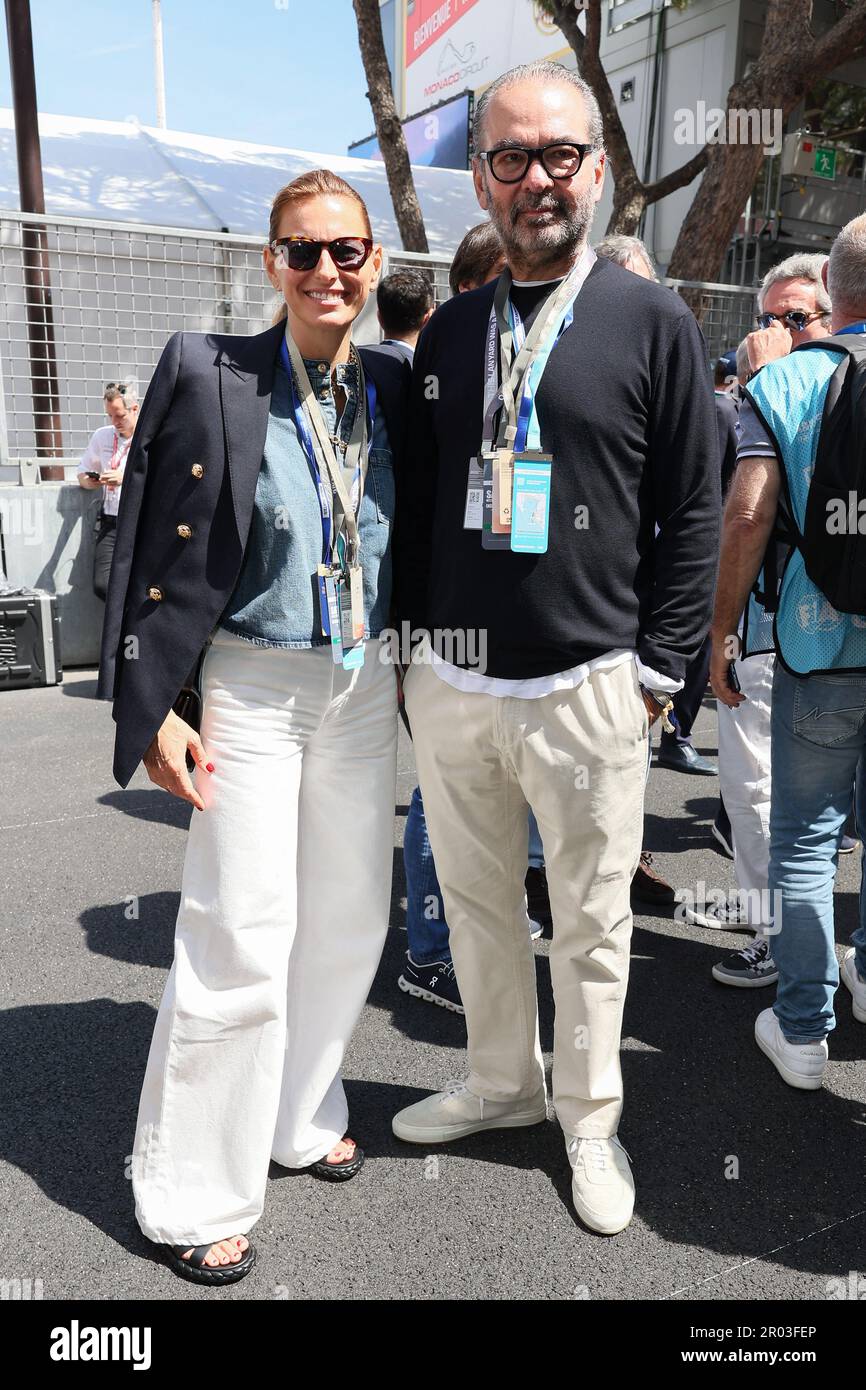 Federica Fontana, Memo Ruffini pose along the grid lane during the E ...