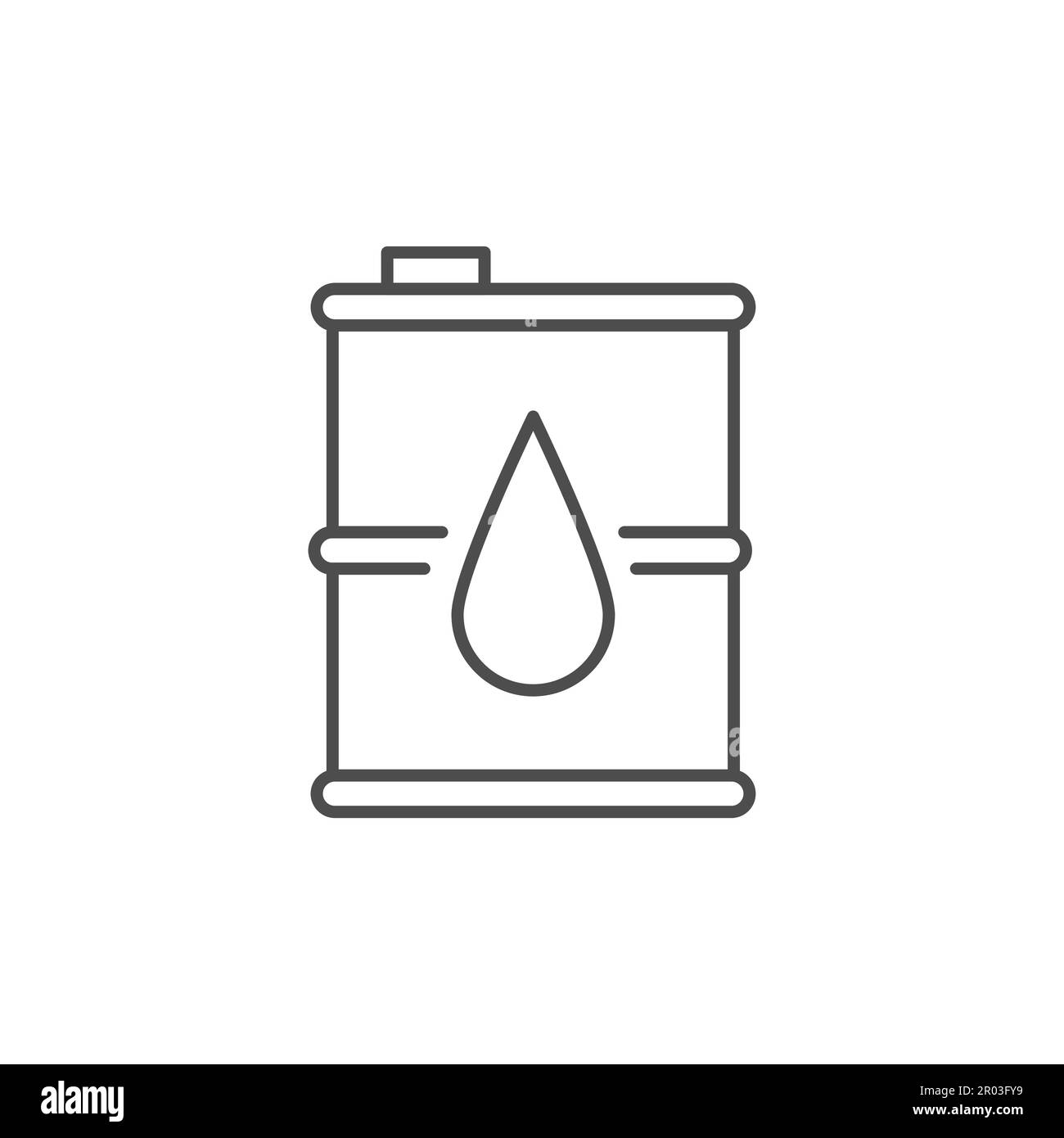 Oil barrel related vector linear icon. Vector outline illustration ...