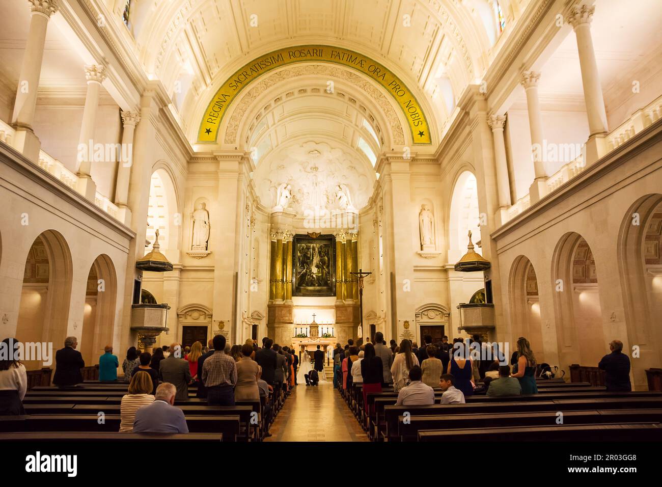 Fatima, Portugal - 25 June 20202: Church wedding in the Basilica of Our ...
