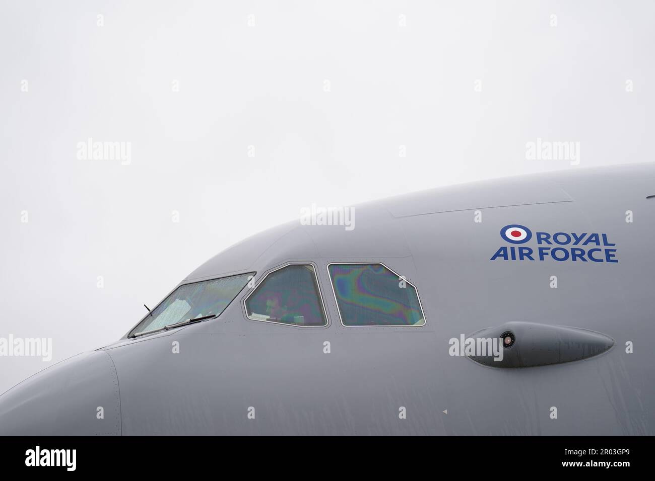 A RAF Voyager at RAF Brize Norton, ahead of a much scaled-down ...