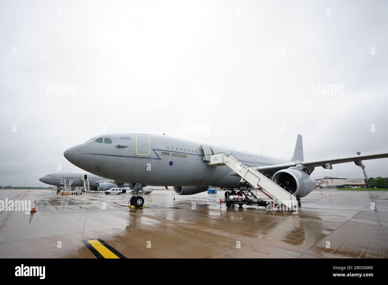 RAF Voyagers at RAF Brize Norton, ahead of a much scaled-down ...
