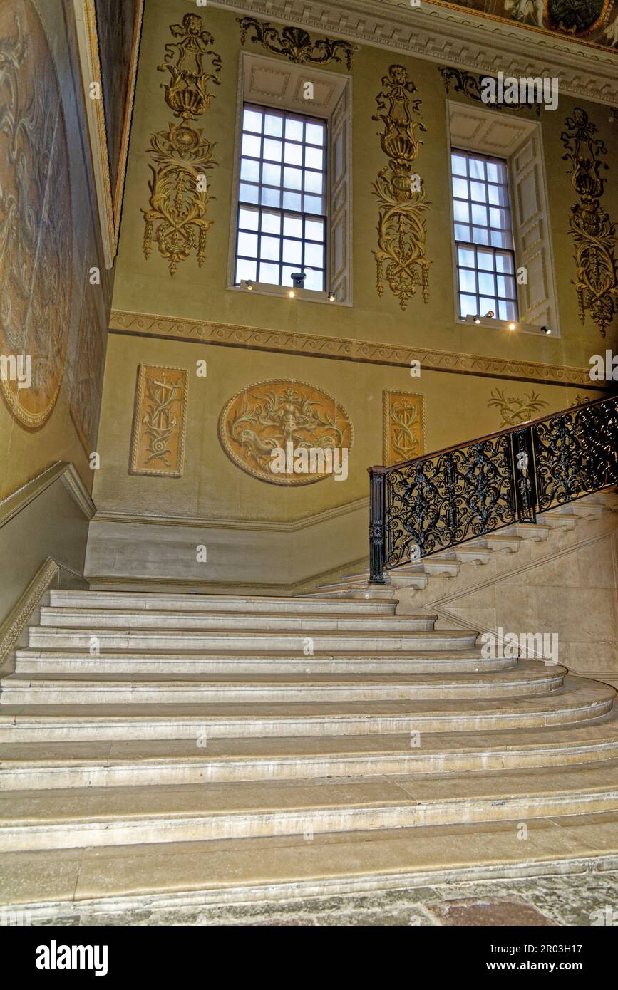 The King's Staircase at Hampton Court Palace, Richmond upon Thames ...