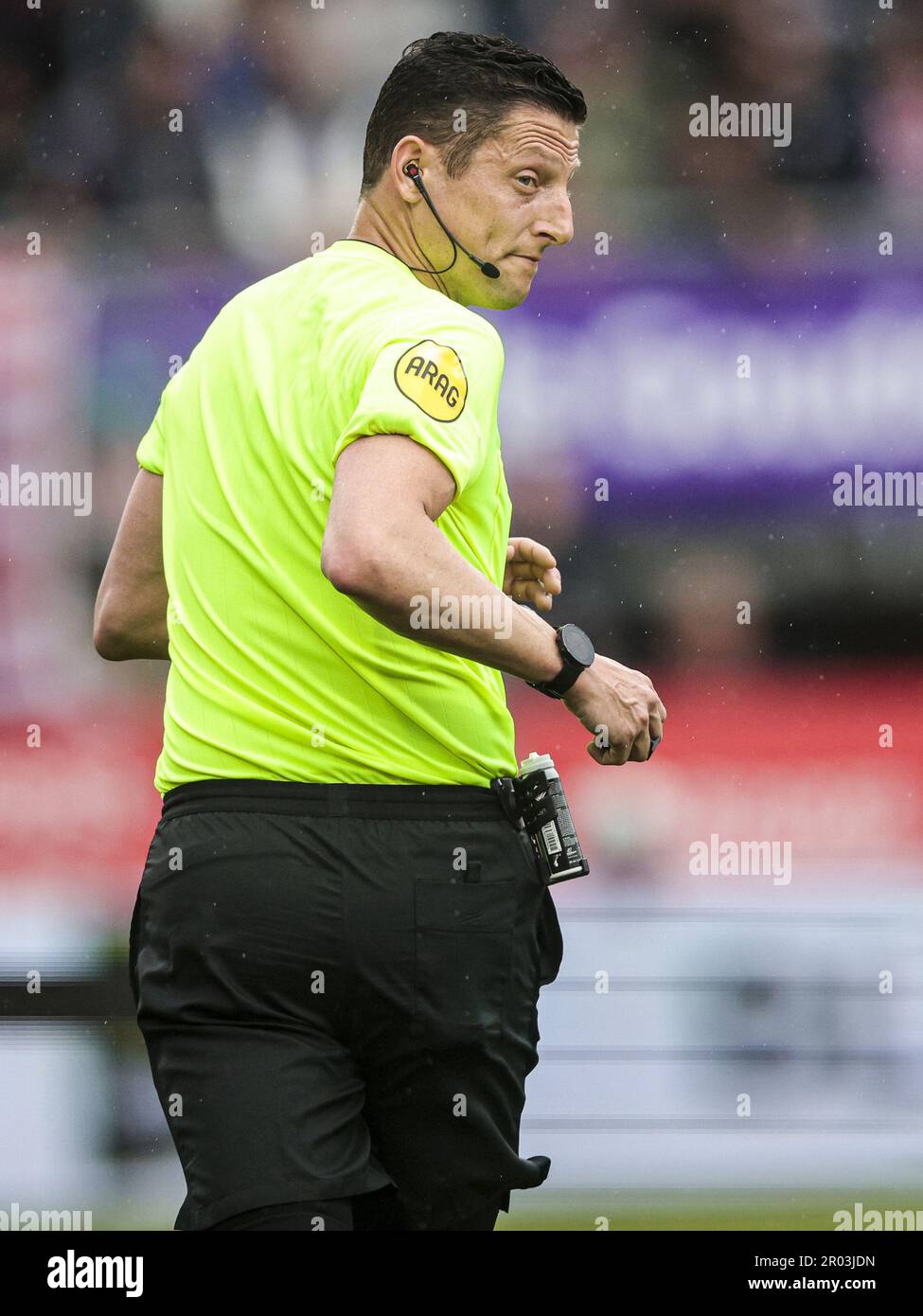 ROTTERDAM - Referee Danny Makkelie during the Dutch Eredivisie game ...