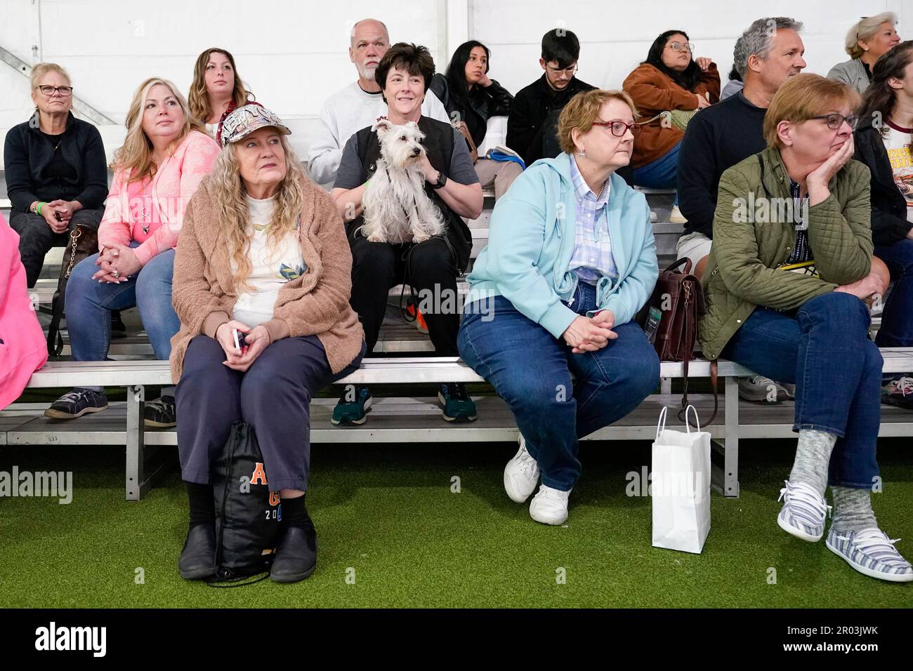 Tracy Adair, from Auburn Alabama, and her dog Sophie, a miniature ...