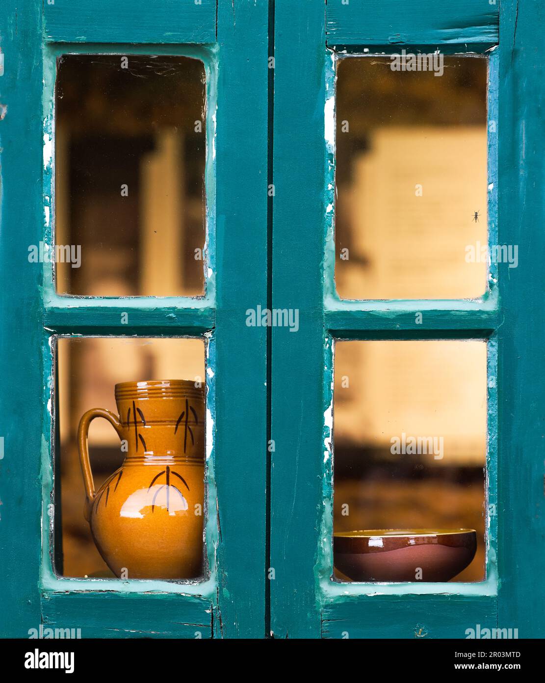 Green wood window hi-res stock photography and images - Alamy