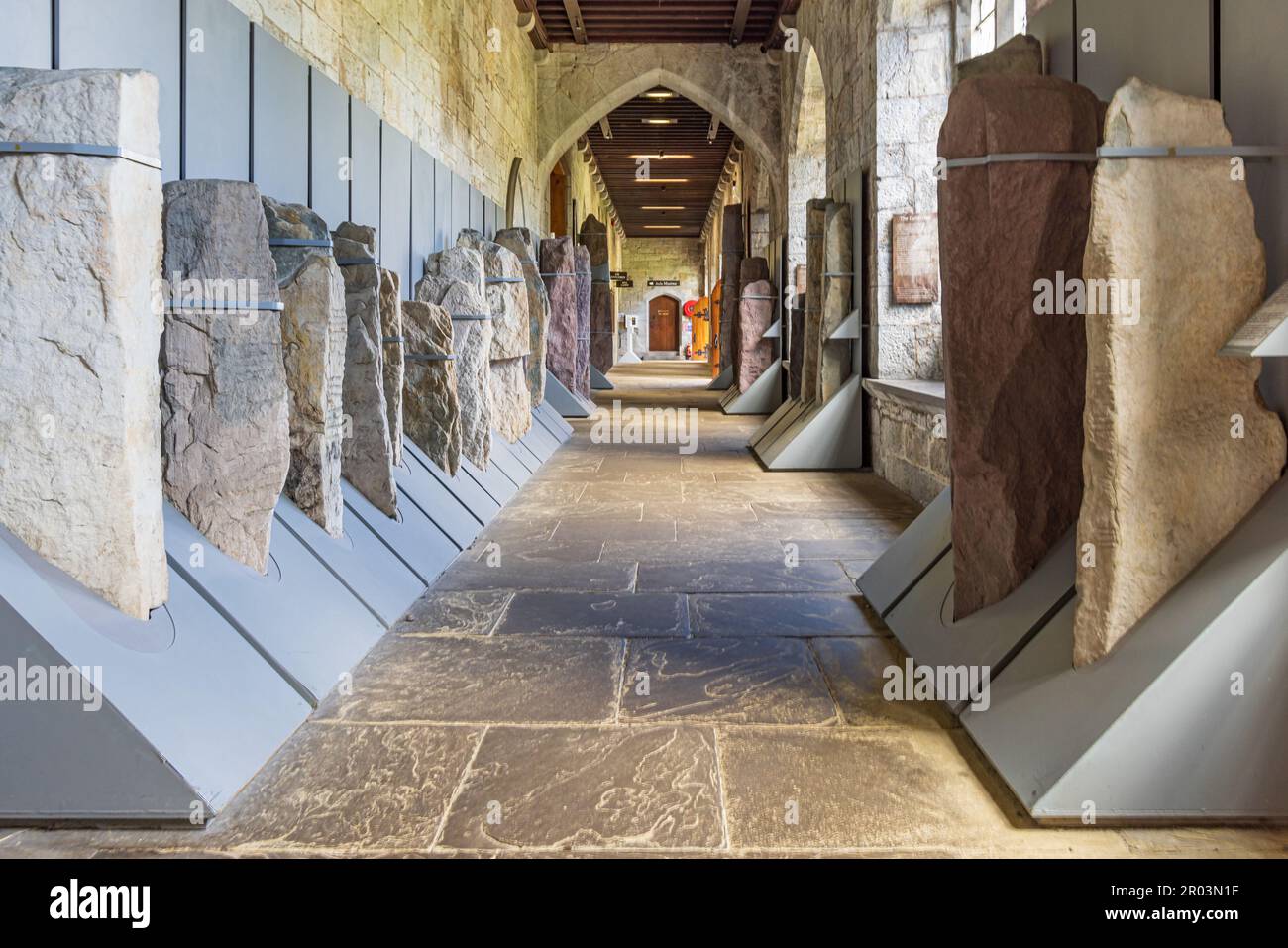 Cork, Ireland - April 17, 2023: Stone hall museum at University College ...
