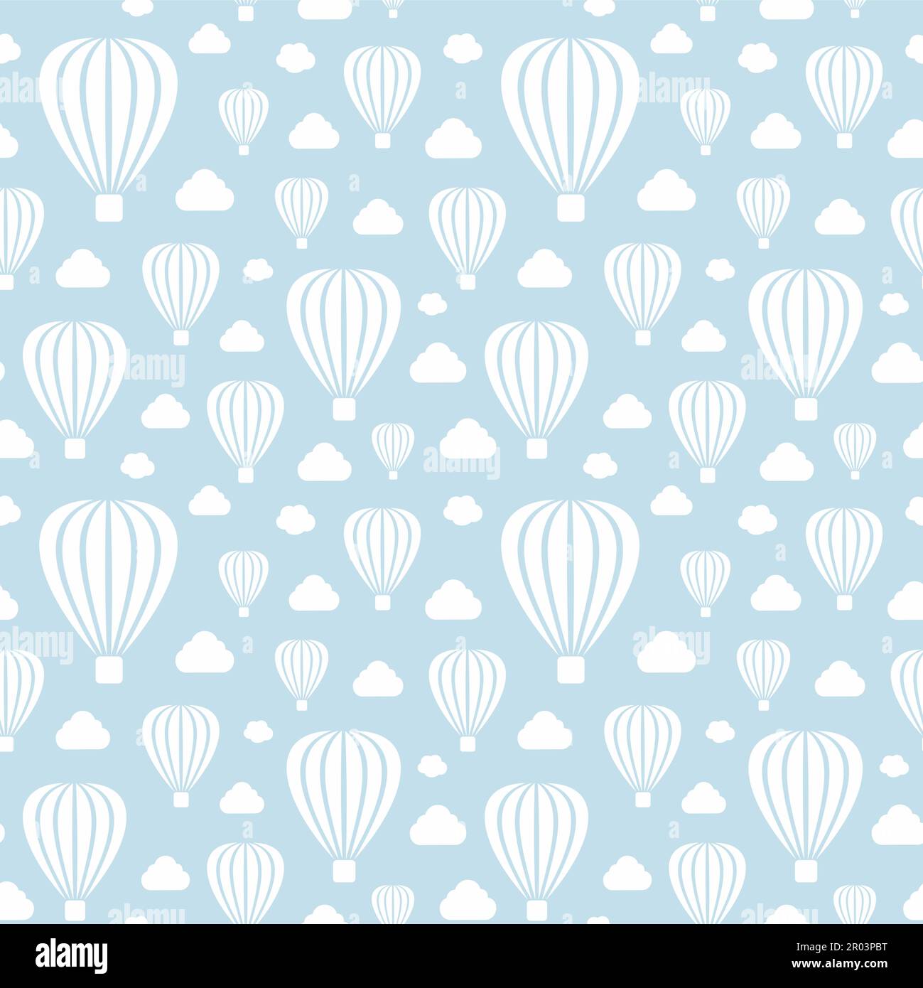 Seamless air balloon pattern. Vector illustration Stock Vector Image ...