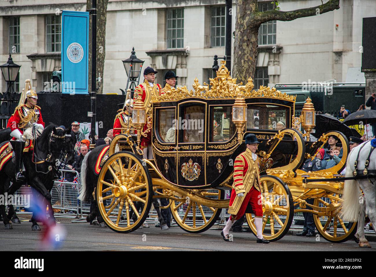 London, UK. 6th May, 2023. King Charles III Coronation Procession with ...