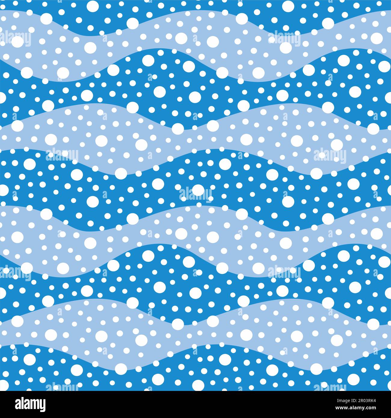 Wave dots over blue background Stock Vector Images - Alamy