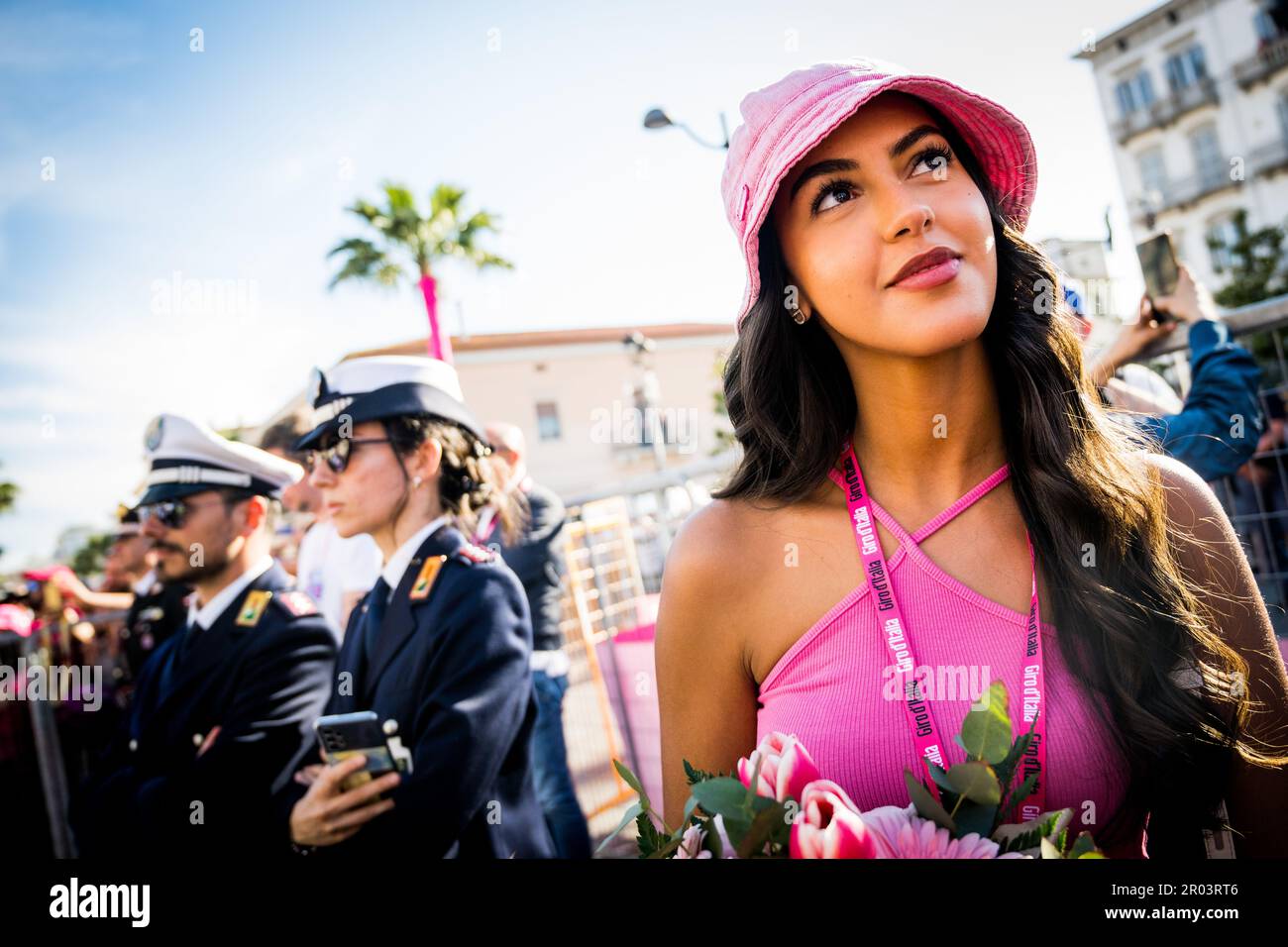 Ortona, Italy. 06th May, 2023. Remco's wife Oumaima Oumi Rayane ...
