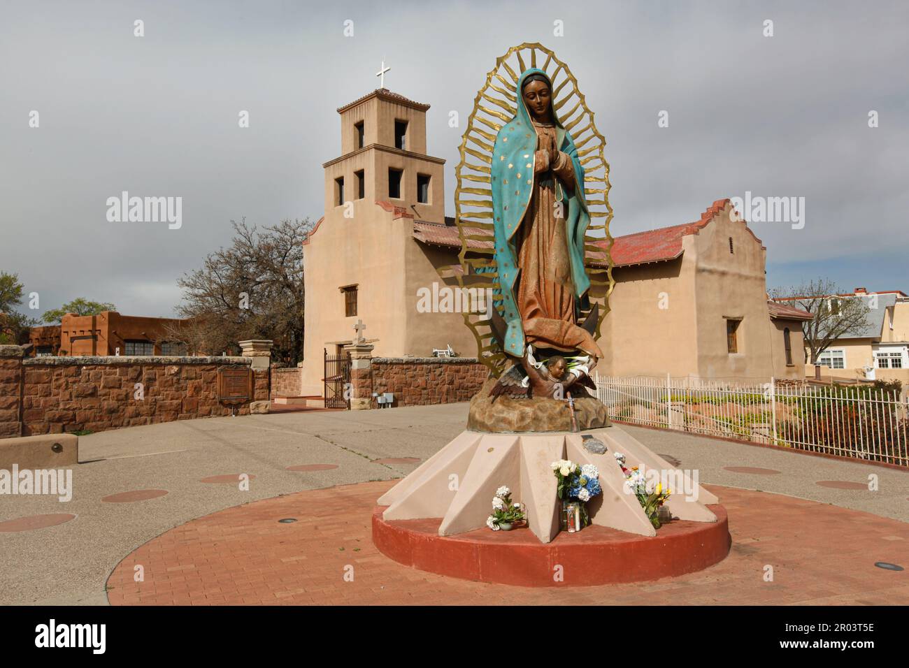 A scenic view of the Santuario de Guadalupe, The Shrine of Our Lady of ...