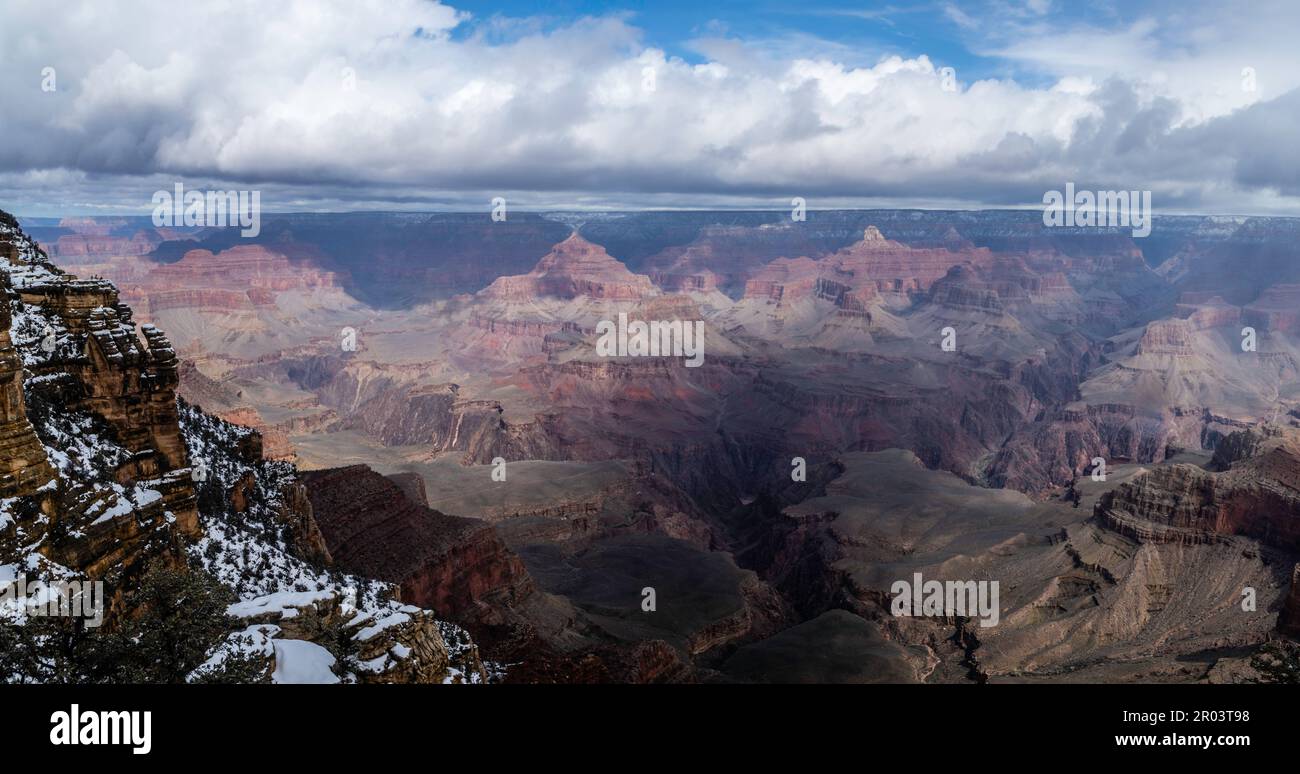View of the Grand Canyon from Mather Point. Grand Canyon National Park ...