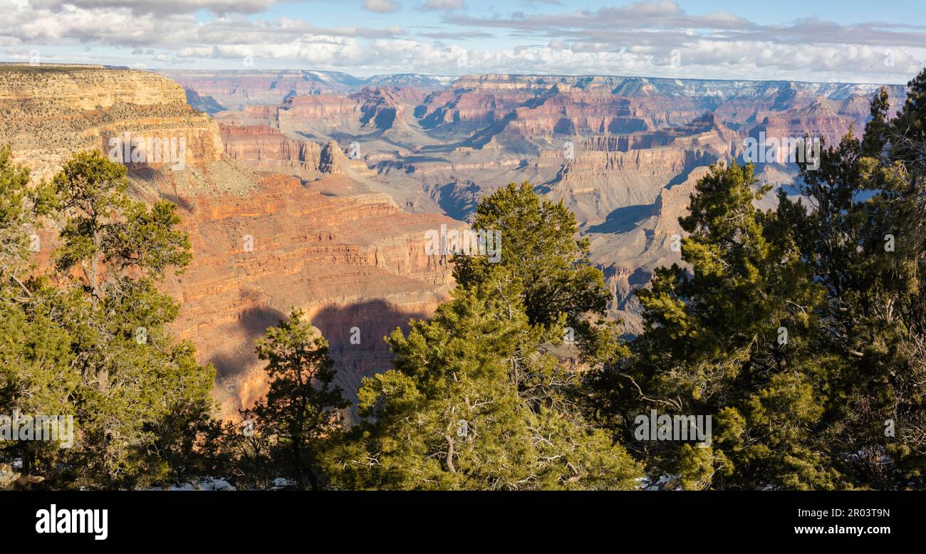 View of the Grand Canyon from Hermits Rest. Grand Canyon National Park ...