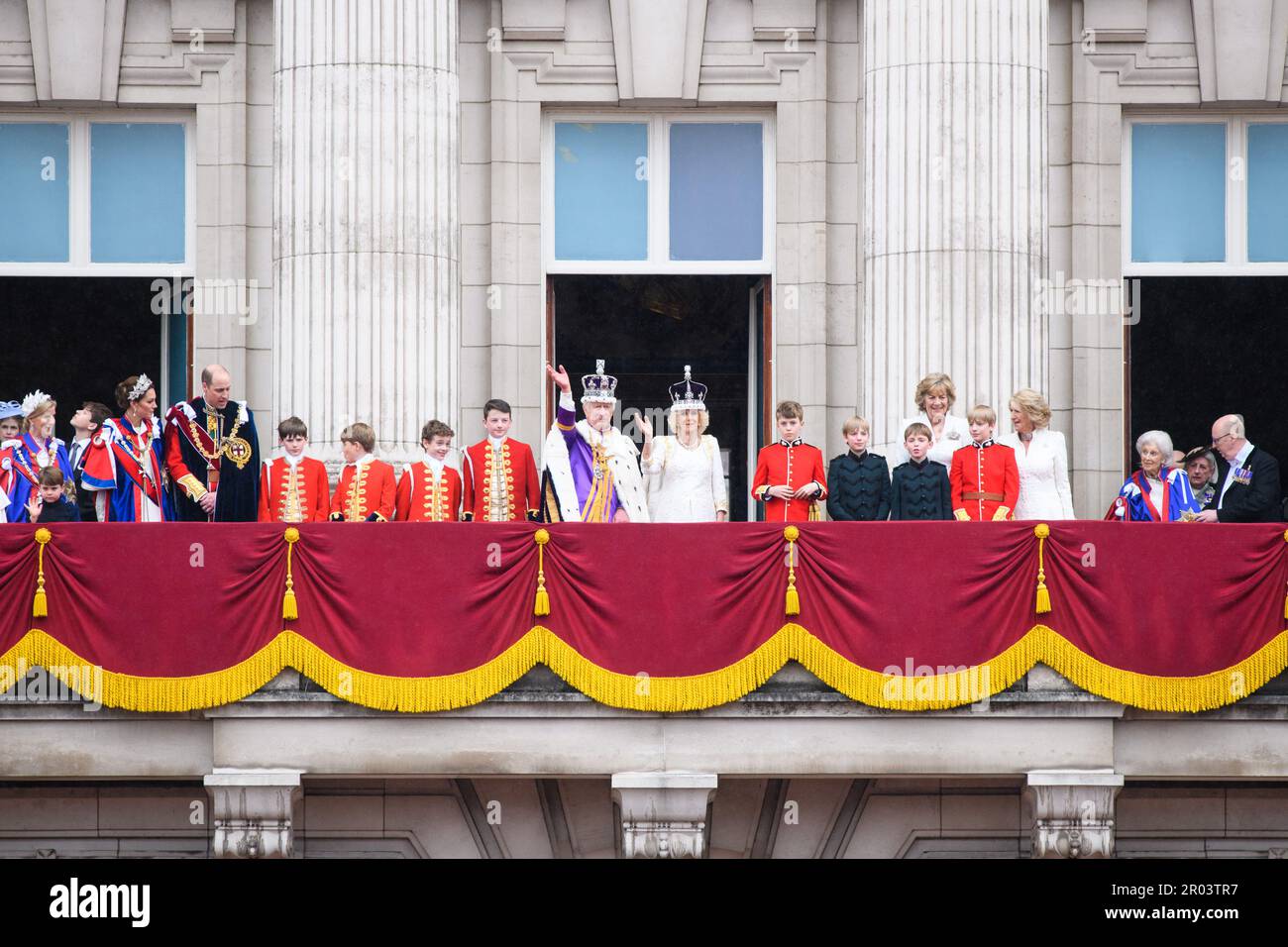 London, UK. 6 May 2023. The Duke of Edinburgh, the Earl of Wessex, Lady ...