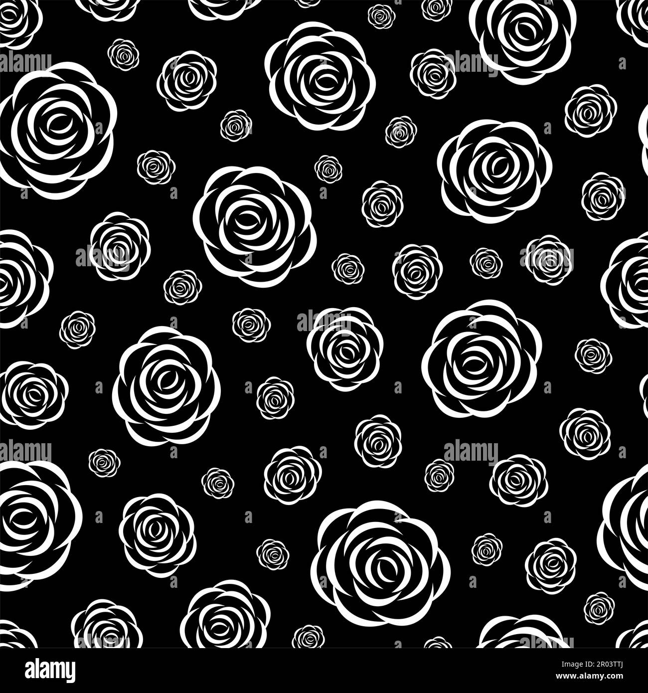Rose seamless pattern. Vector illustration Stock Vector Image & Art - Alamy