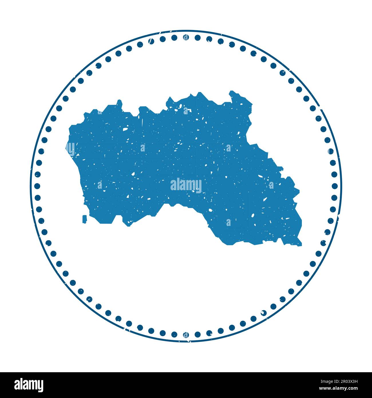 Santa Maria Island sticker. Travel rubber stamp with map shape, vector ...