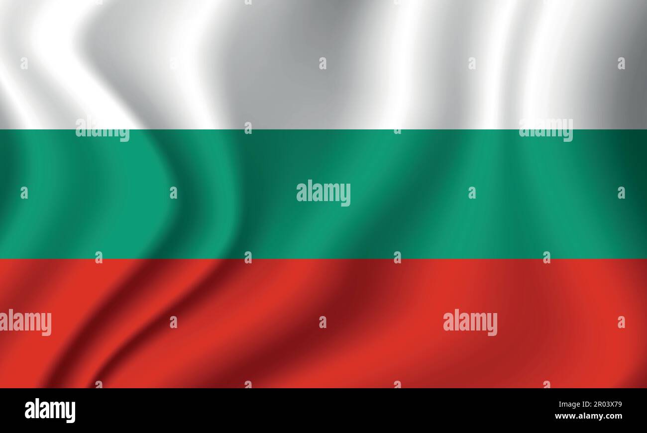 Flag of Bulgaria. Bulgarian national symbol in official colors ...