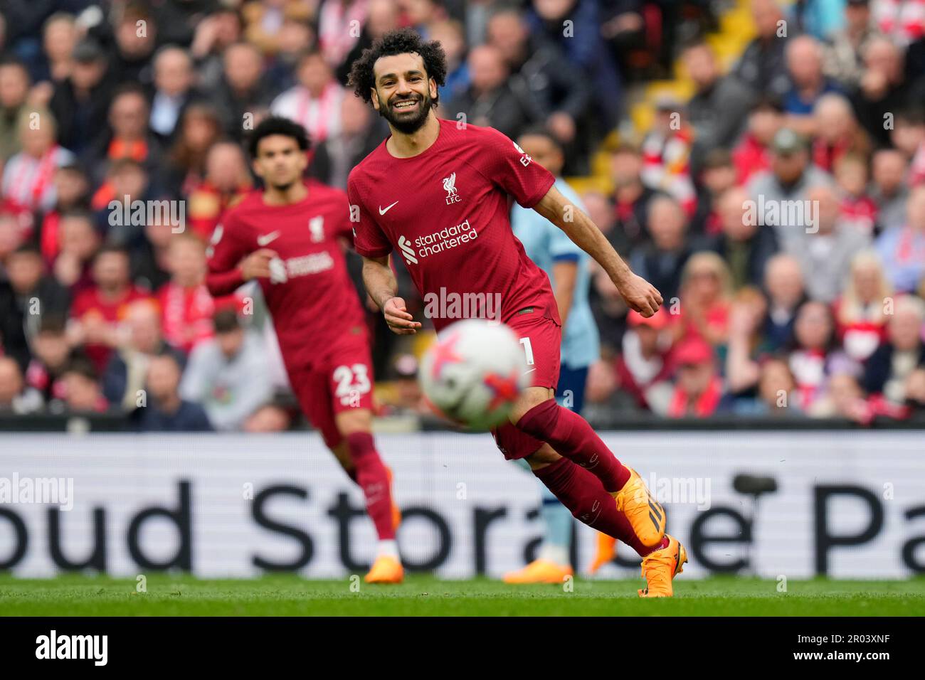 Mohamed salah smiling hi-res stock photography and images - Alamy