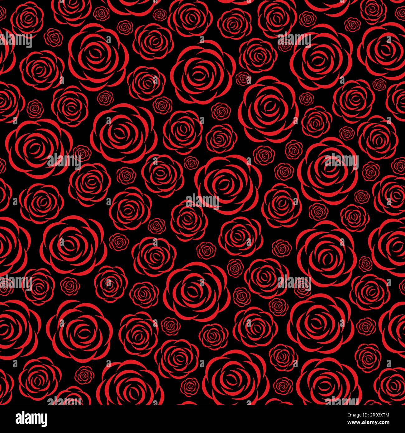 Rose seamless pattern. Vector illustration Stock Vector Image & Art - Alamy