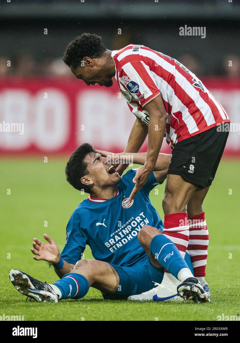 ROTTERDAM - (lr) Erick Gutierrez of PSV Eindhoven, Jonathan de Guzman of Sparta Rotterdam during ...