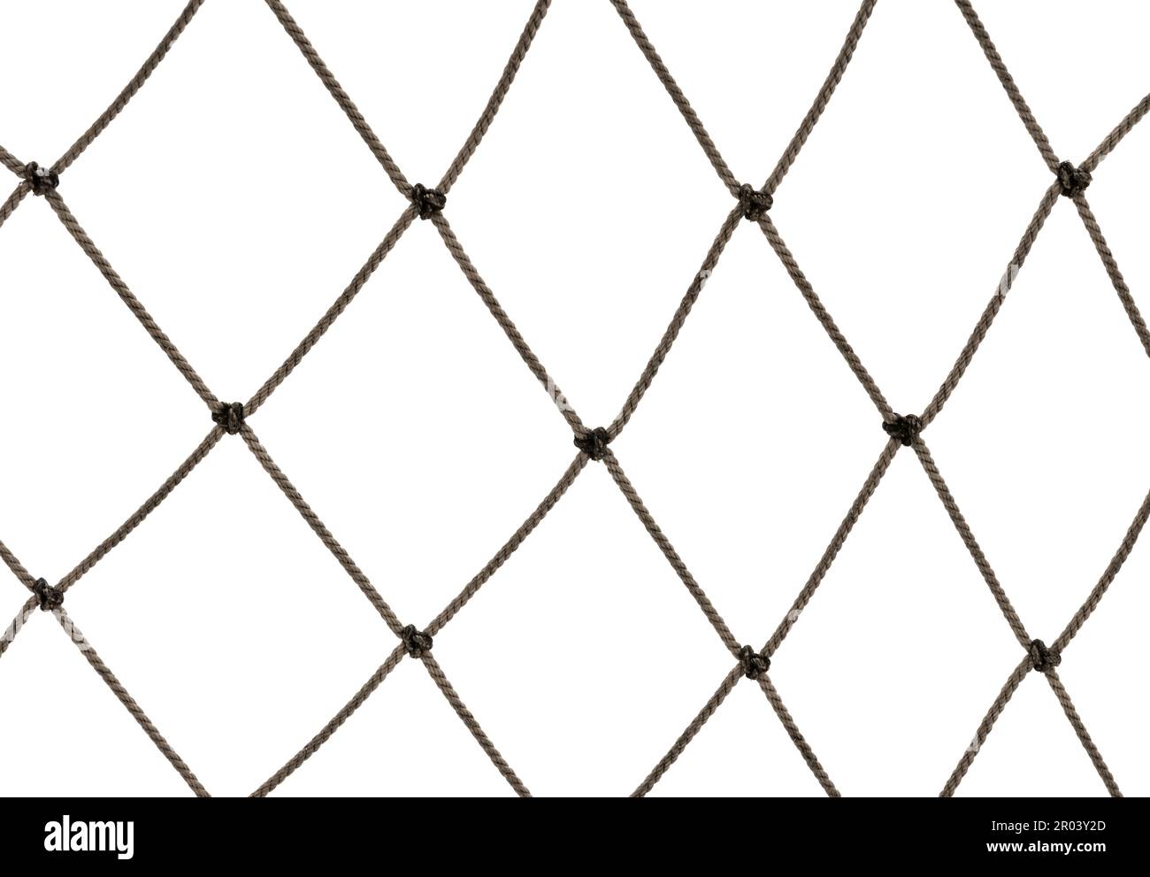 Rope football goal net Cut Out Stock Images & Pictures - Alamy