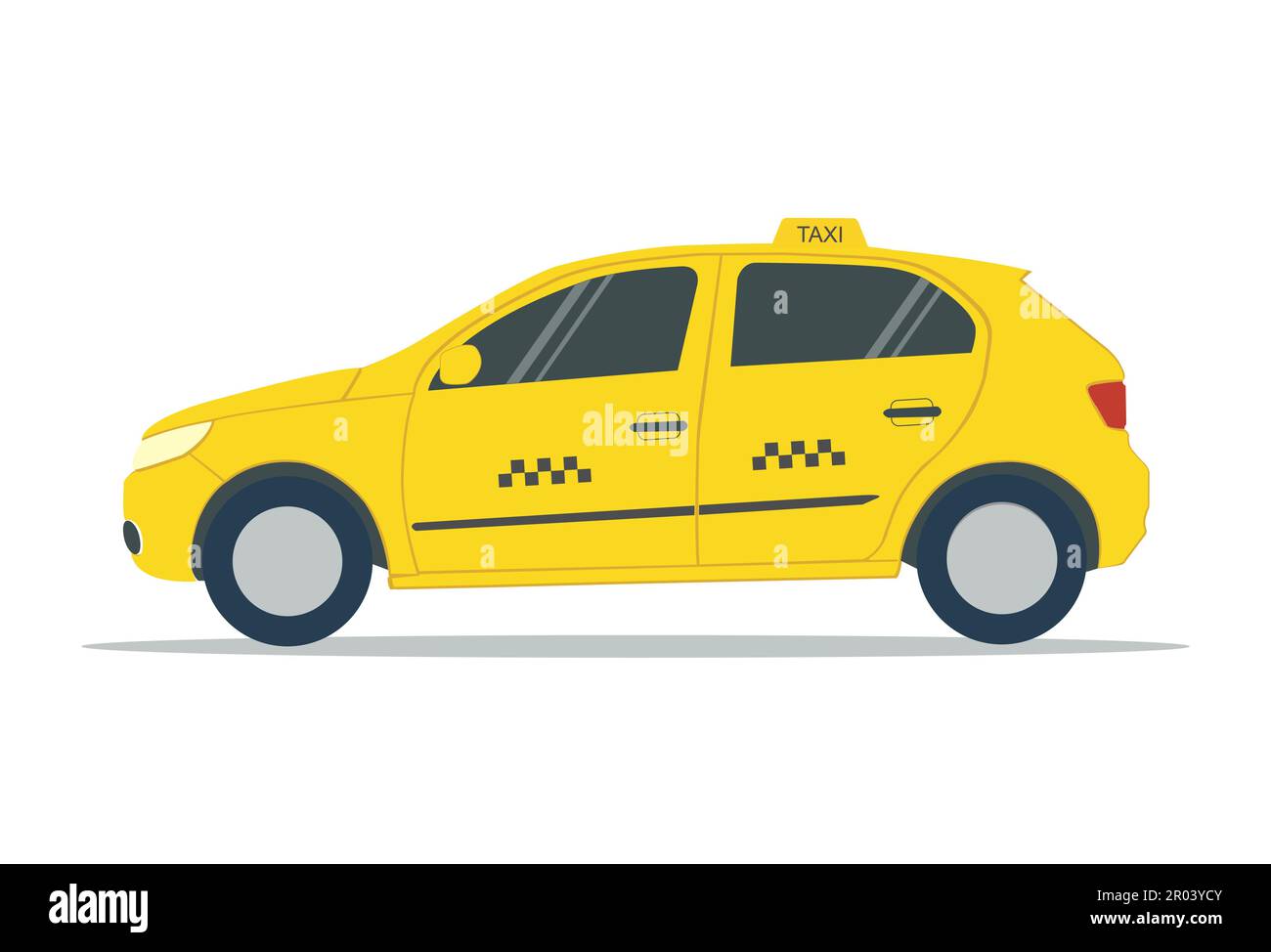 Image of a yellow taxi on a white background. Taxi service Stock Vector ... Image of a yellow taxi on a white background. Taxi service Stock Vector ...