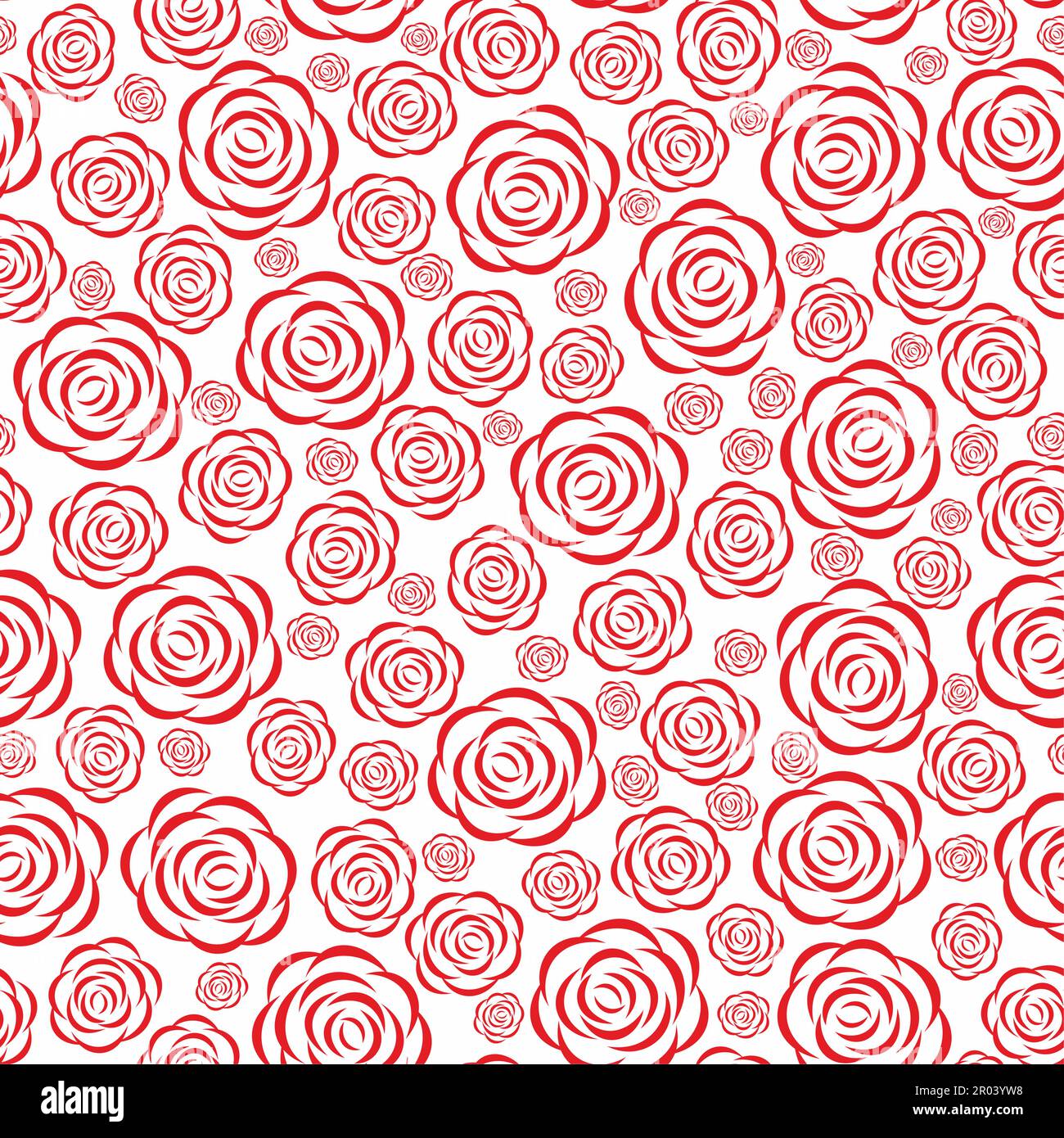 Rose seamless pattern. Vector illustration Stock Vector Image & Art - Alamy
