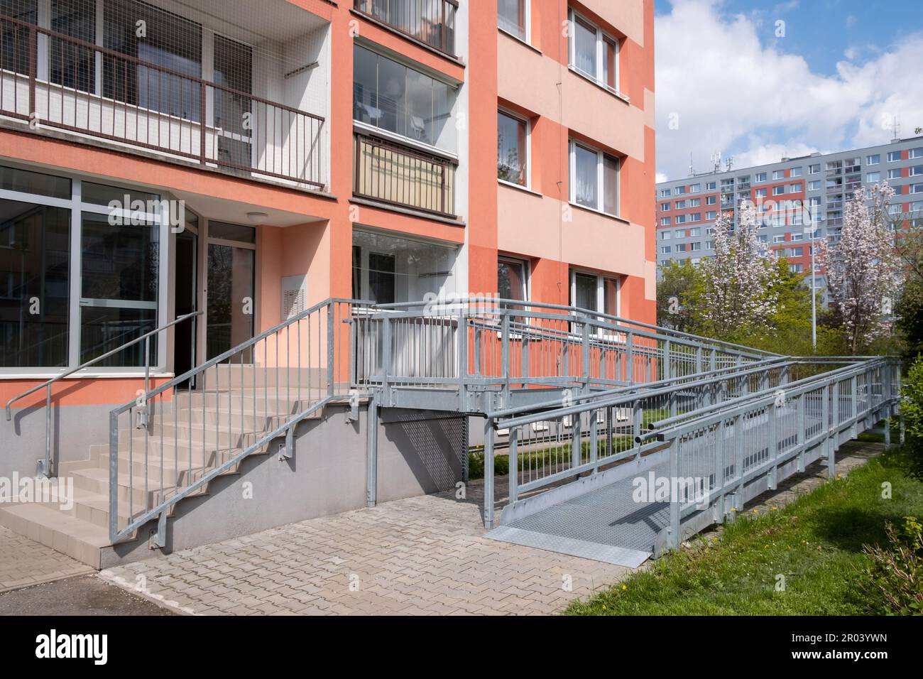 Metal Ramp for wheelchair, Metal construction for disabled people in ...