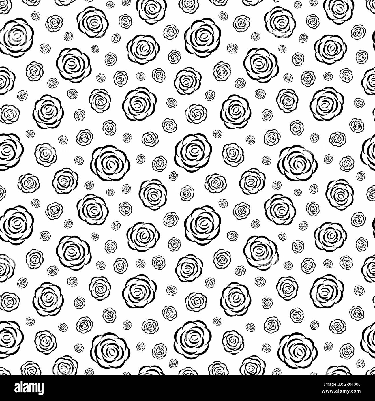 Rose seamless pattern. Vector illustration Stock Vector Image & Art - Alamy