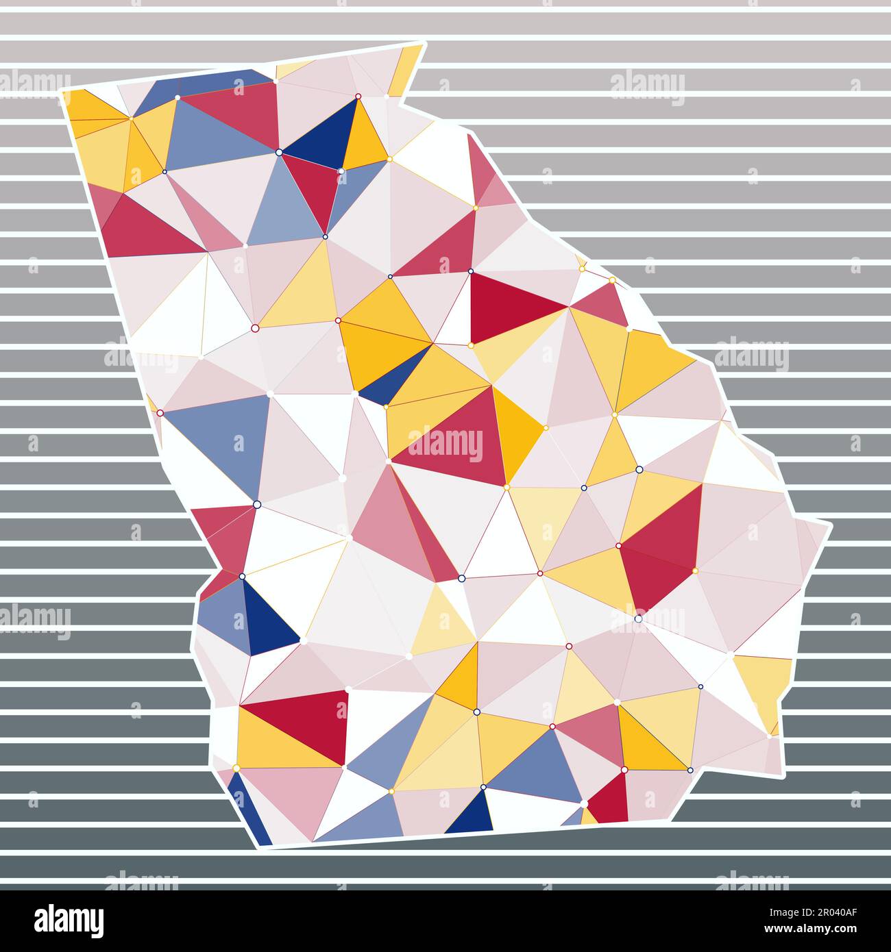 Georgia vector illustration. Georgia design on gradient stripes ...